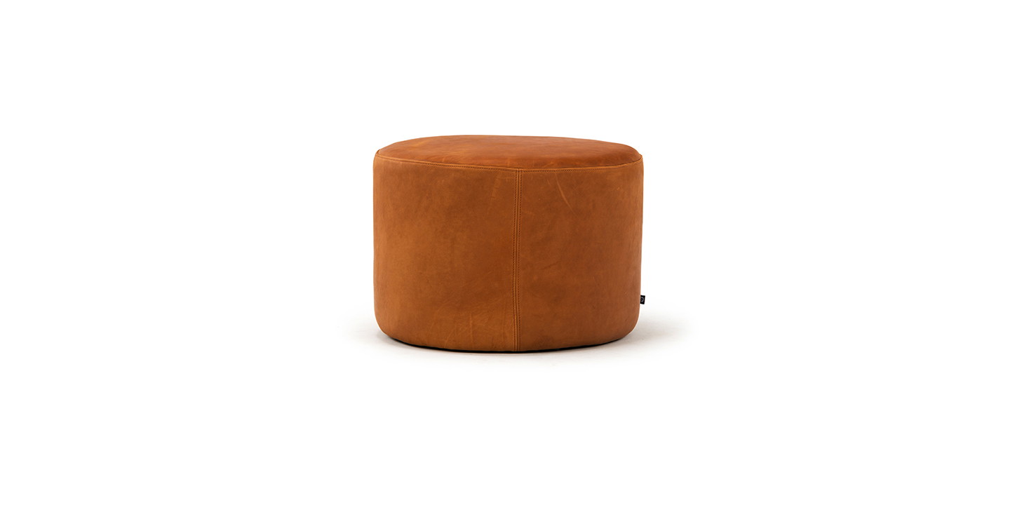 No. 9 Hocker Braun Leather Bronze SOFACOMPANY