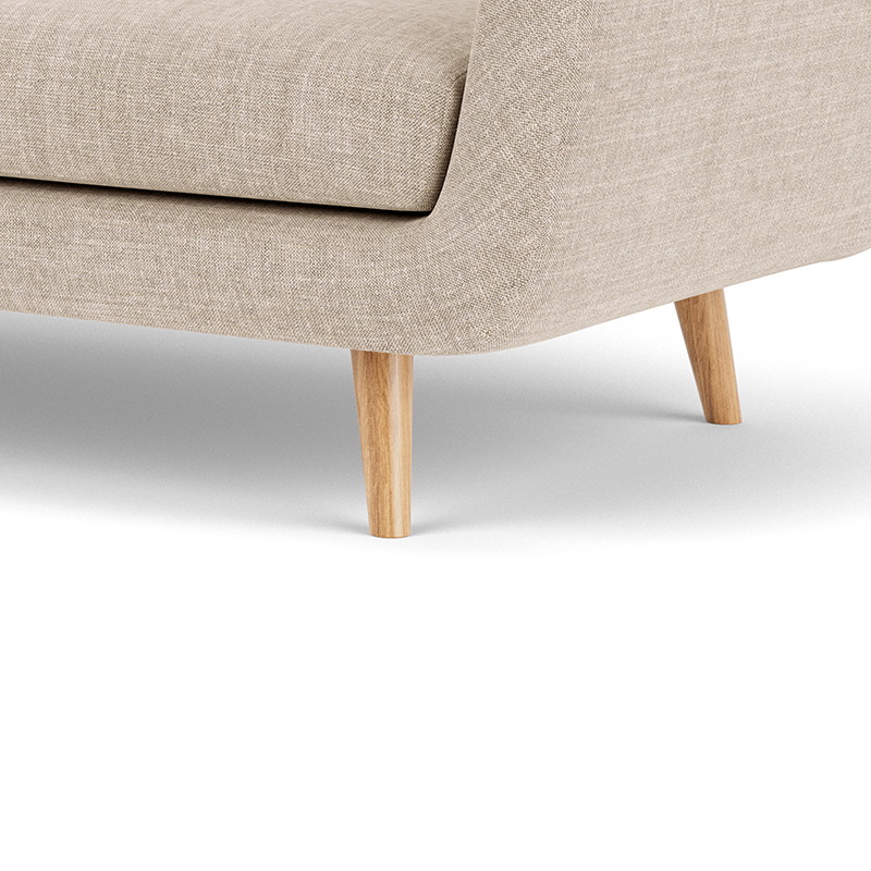 Vera 3 sits soffa Ljusgrå - Vega Sand Dune - SOFACOMPANY