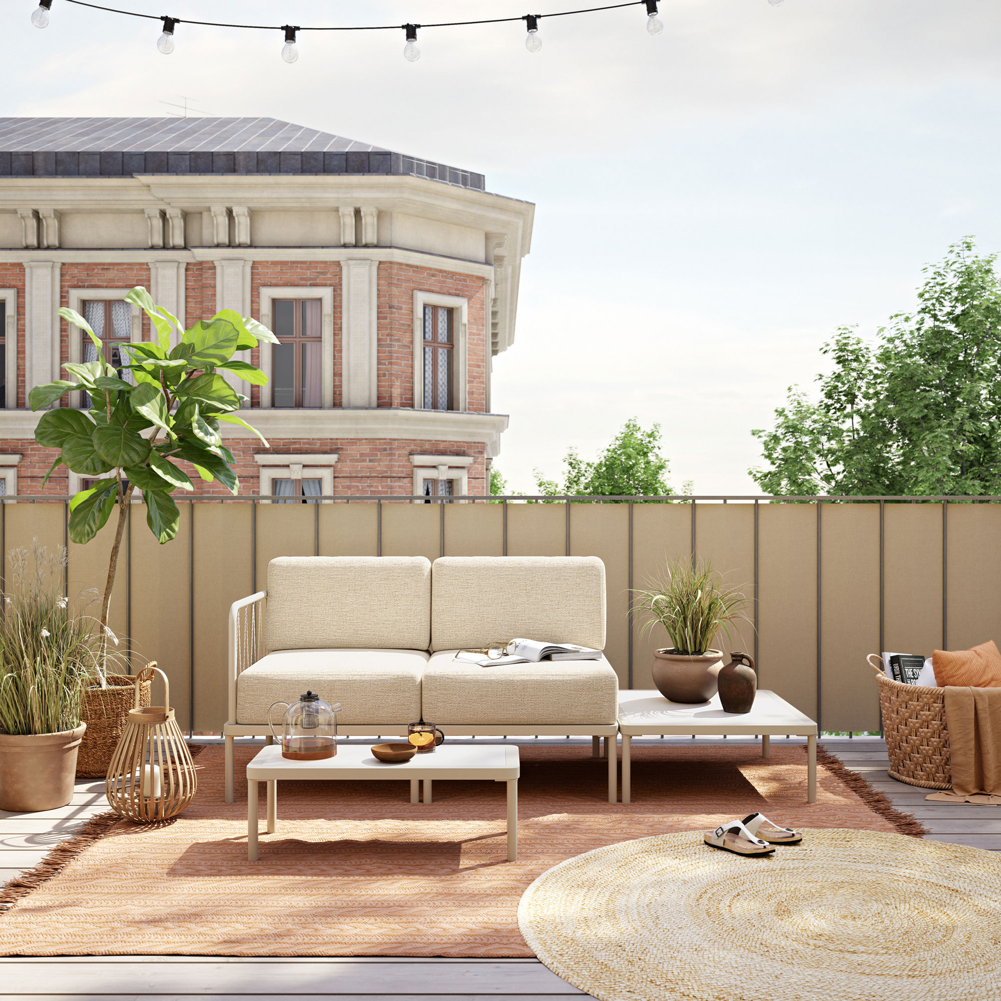 HADLEY Outdoor Sofa für Balkon, Terrasse und Garten | SOFACOMPANY