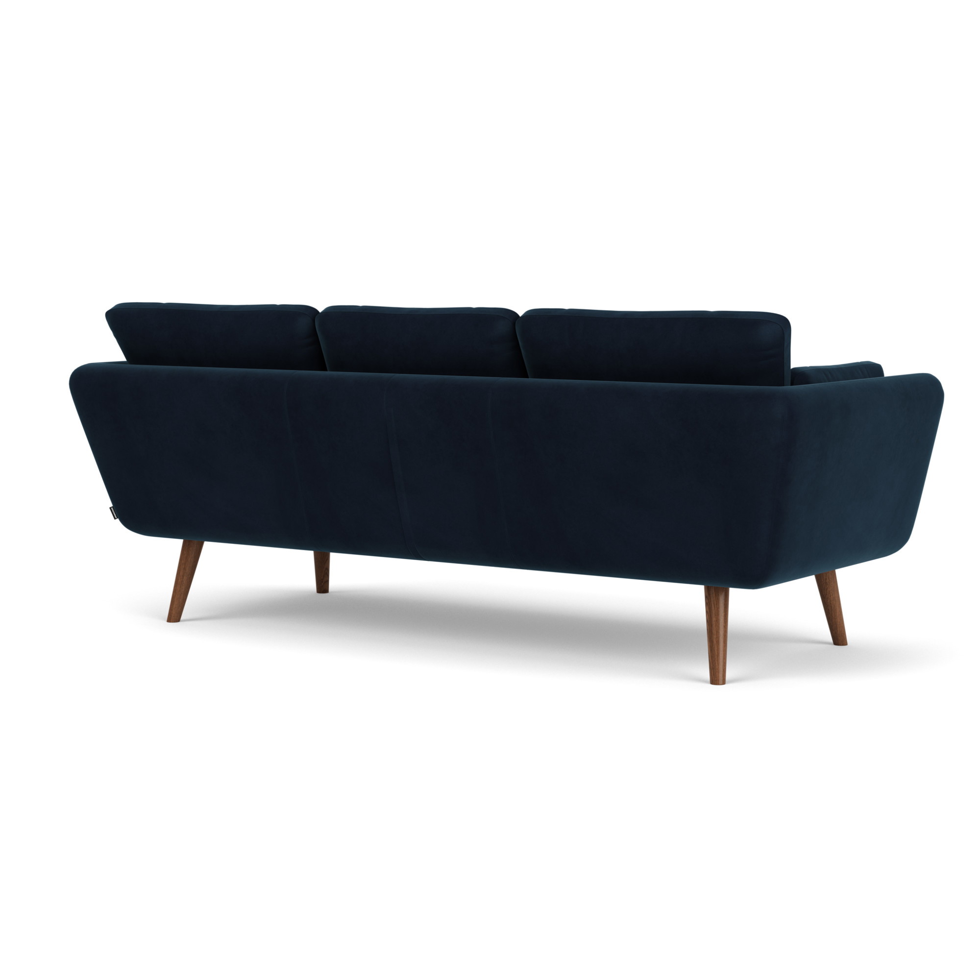 Sigrid 3 Sitzer Sofas Blau Velour Lux Navy SOFACOMPANY