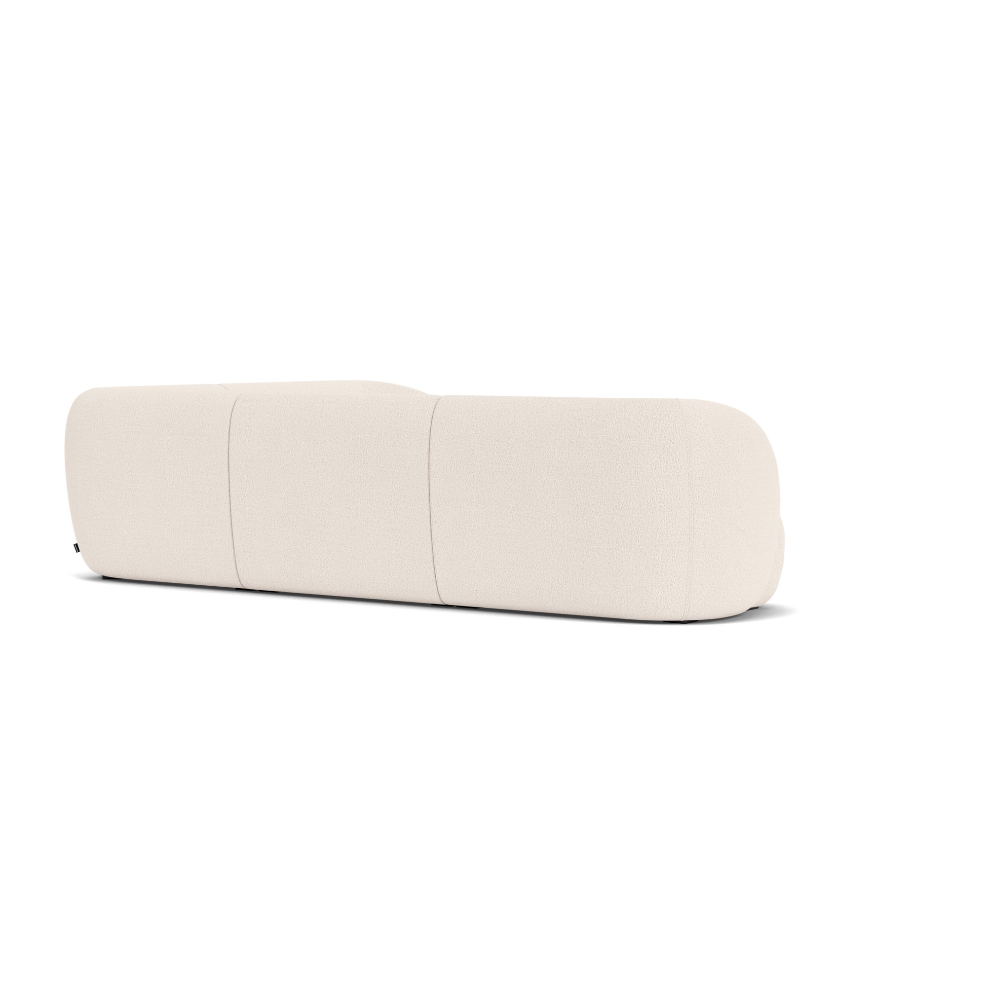 Paula, Modulsofa, Ecke rechts Weiß - Maya Cream - SOFACOMPANY