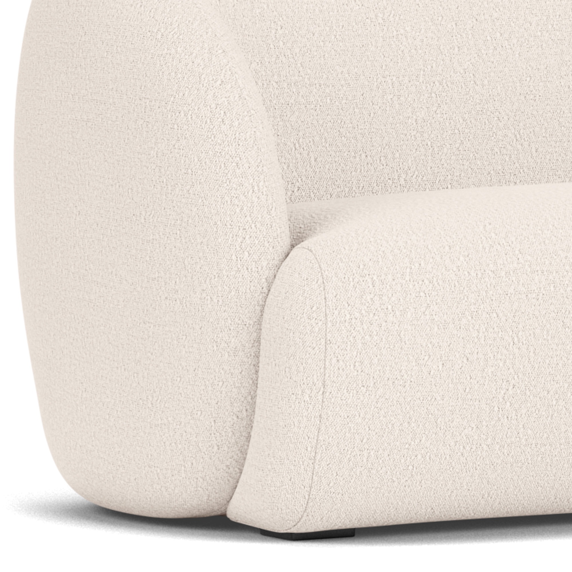 Paula, modulaire hoek zetel, links Witte - Maya Cream - SOFACOMPANY