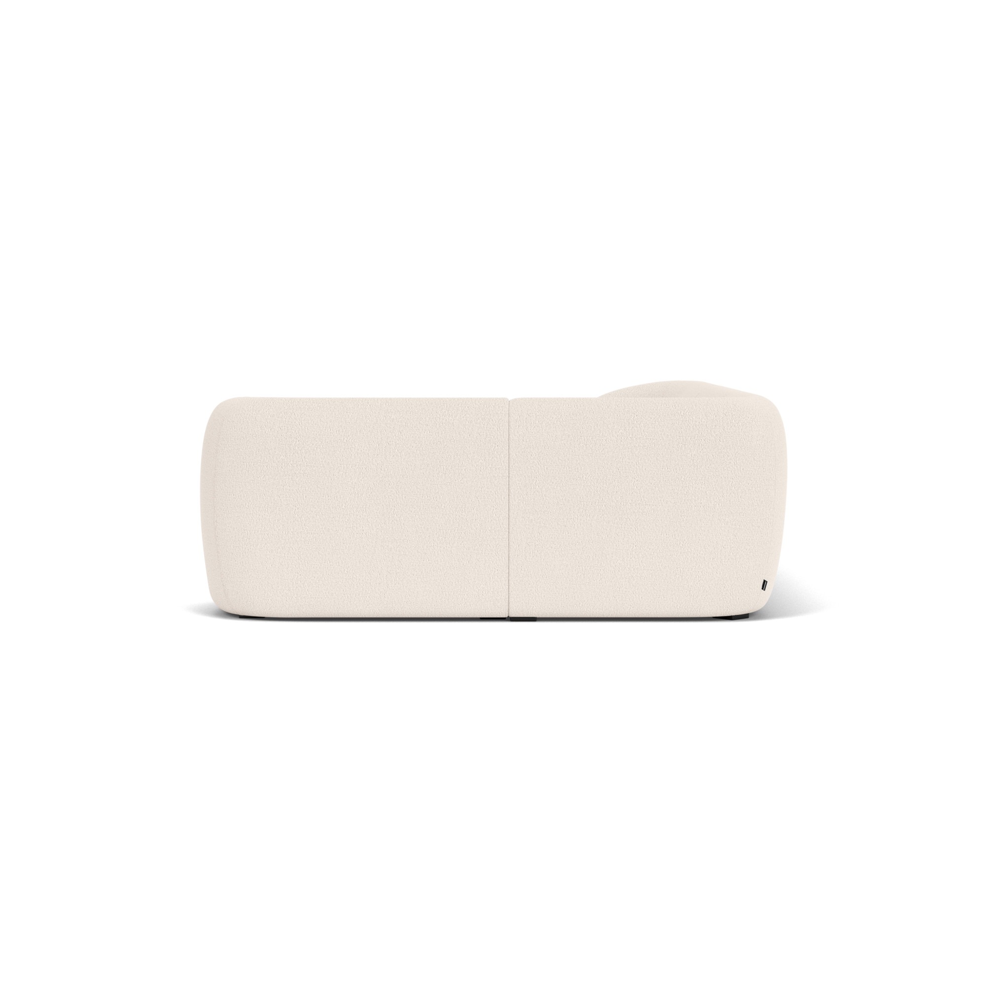 Paula, Modulsofa, Ecke rechts Weiß - Maya Cream - SOFACOMPANY