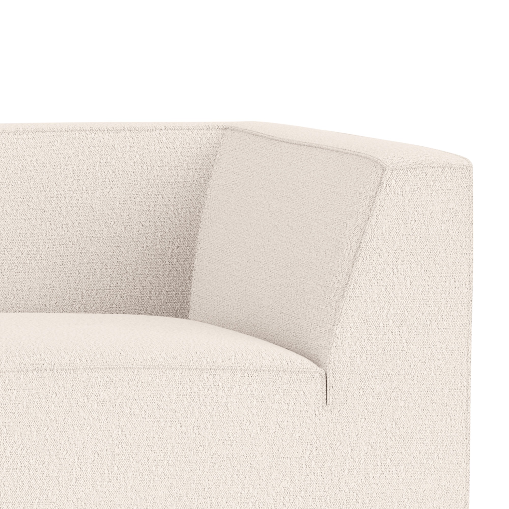 Dane, modulaire 3-zits zetel Witte - Maya Cream - SOFACOMPANY