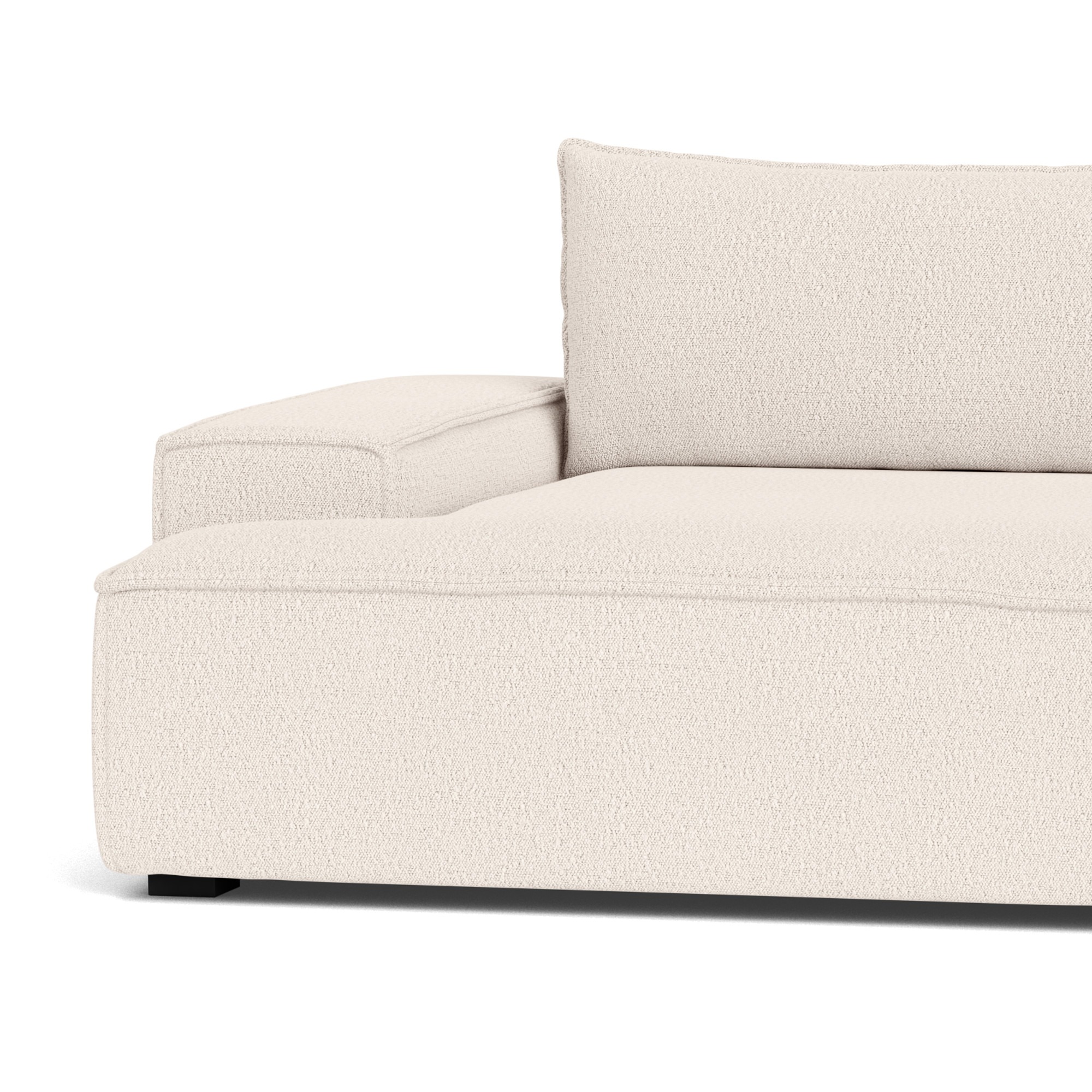 Daphne, 3,5-Sitzer Modulsofa Weiß - Maya Cream - SOFACOMPANY