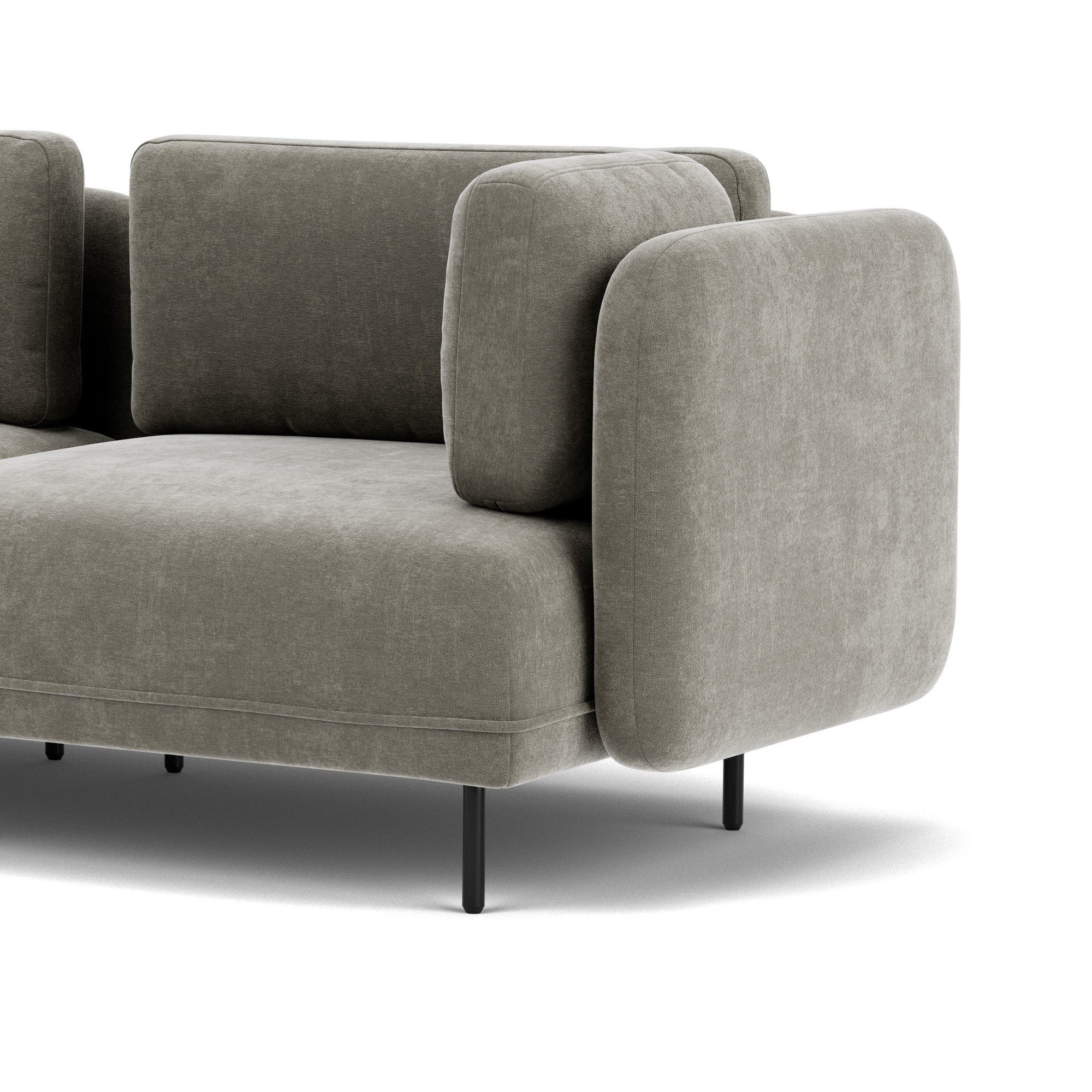 Ellis, modulaire 2-zitsbank Groen - Planet Grey Green - SOFACOMPANY