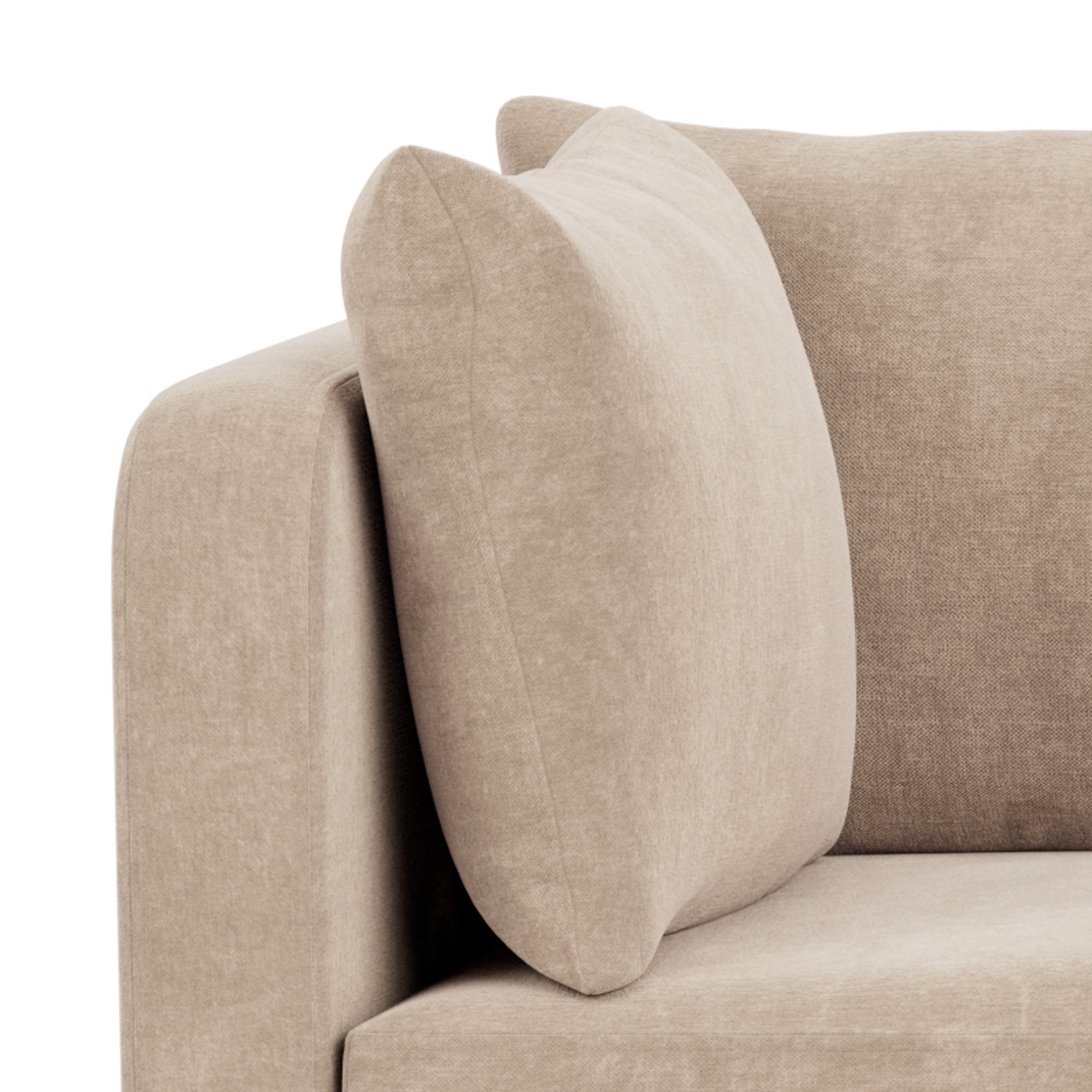 Maison, 2,5-personers højre/venstre open-end modulsofa Sand - Danny Cream - SOFACOMPANY