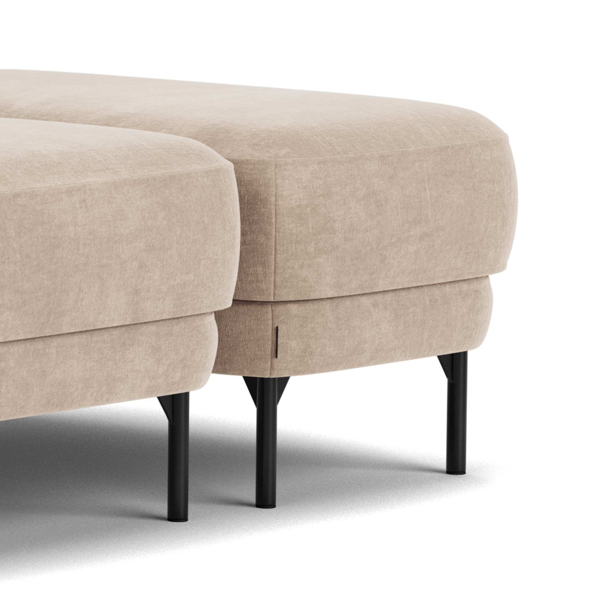 Maison, modulaire 2,5-zitsbank rechts/links open-end Beige - Danny Cream - SOFACOMPANY