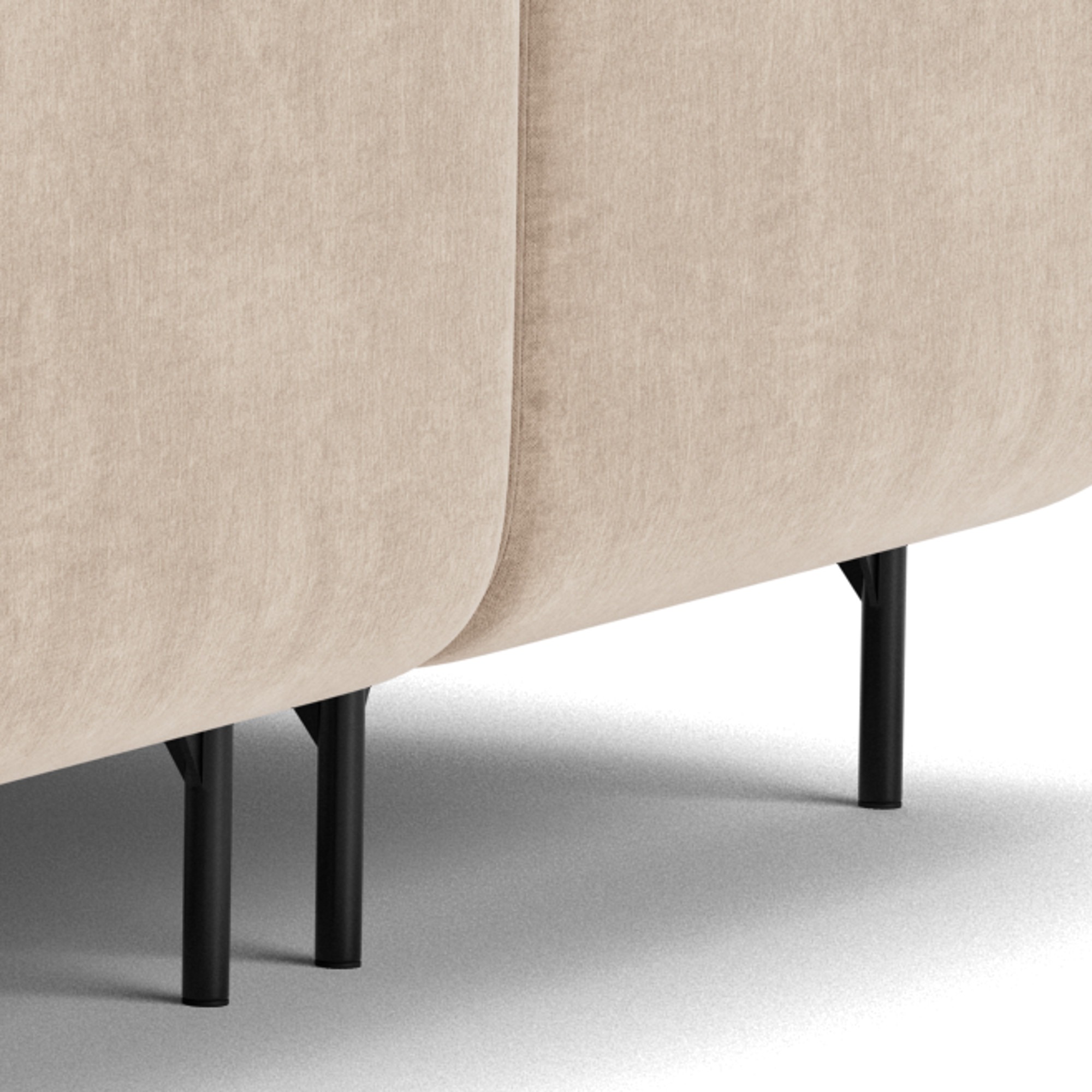 Maison, modulaire hoek zetel open-end, rechts/links Beige - Danny Cream - SOFACOMPANY