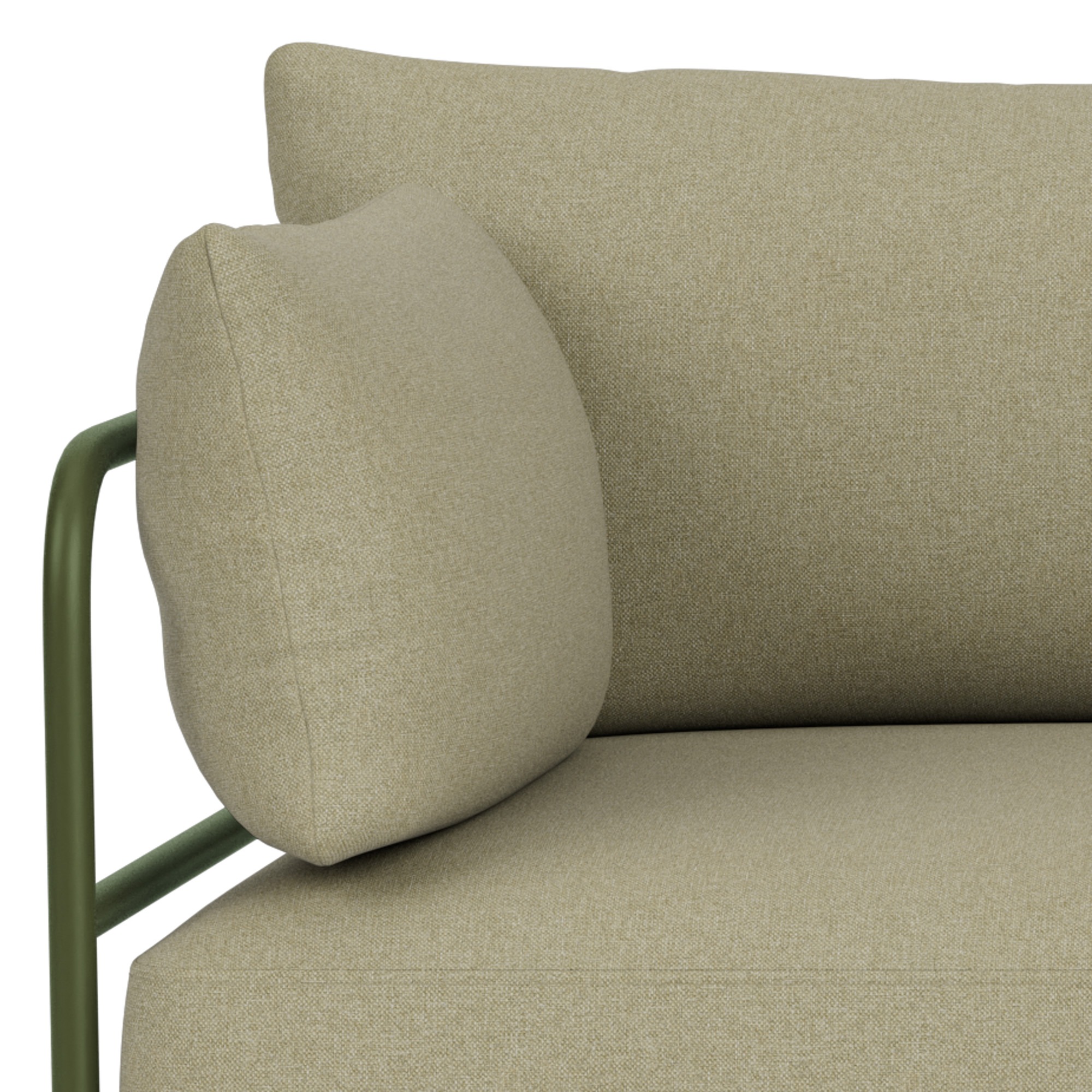 Vincent Outdoor, 3-Sitzer Modulsofa Grün - Clary Sage Green - SOFACOMPANY
