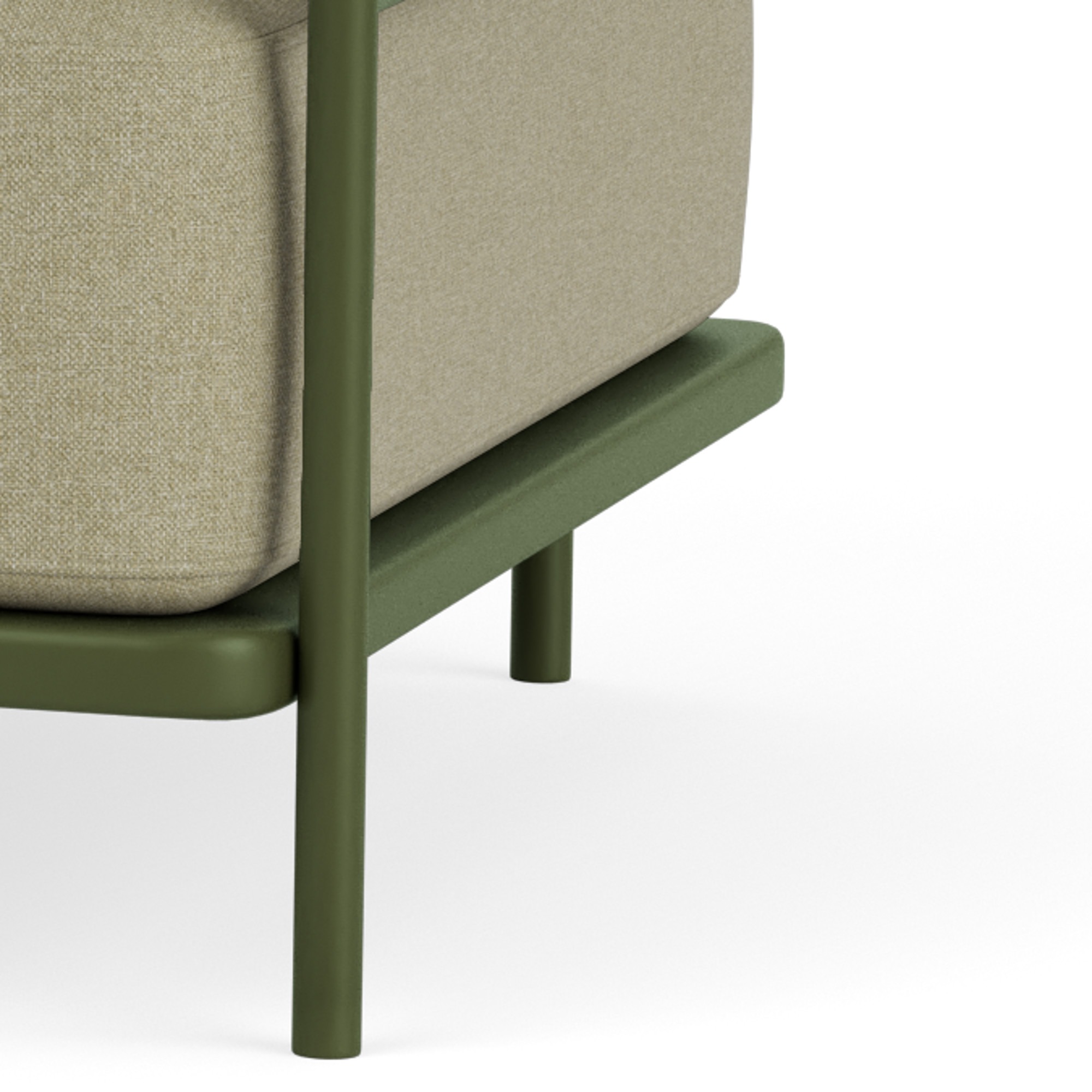 Vincent Outdoor, 3-Sitzer Modulsofa Grün - Clary Sage Green - SOFACOMPANY