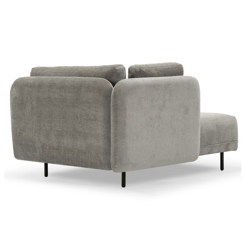 Ellis, chaiselong modul, flytbar arm Grøn - Planet Grey Green - SOFACOMPANY