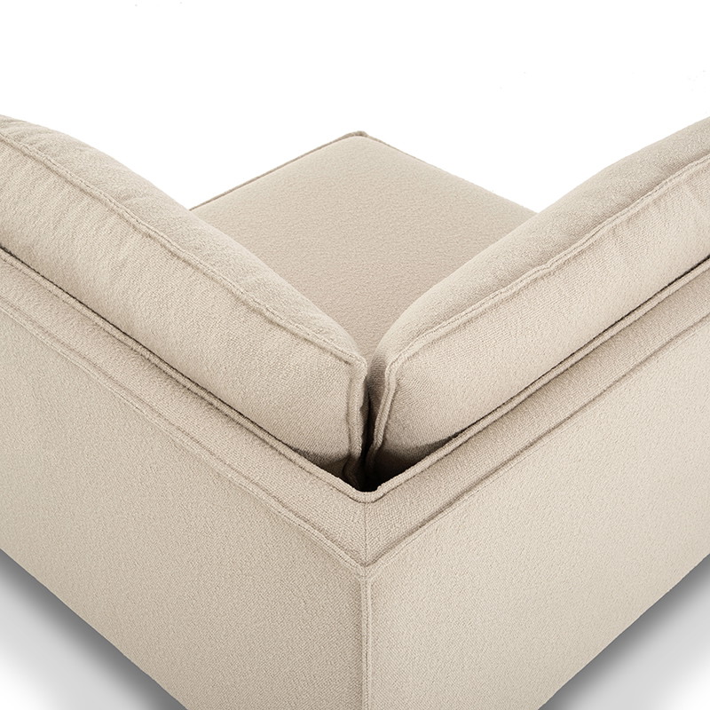 Daphne, hoekmodule, rechts Beige - Pasha Dune - SOFACOMPANY