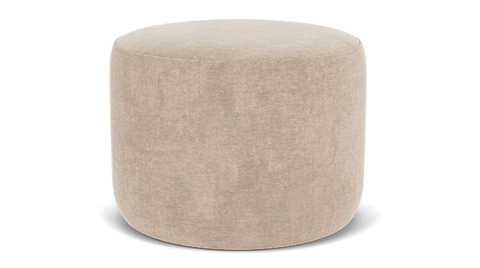 Puffer og fotskamler. Oppdater stuen med en rund puff