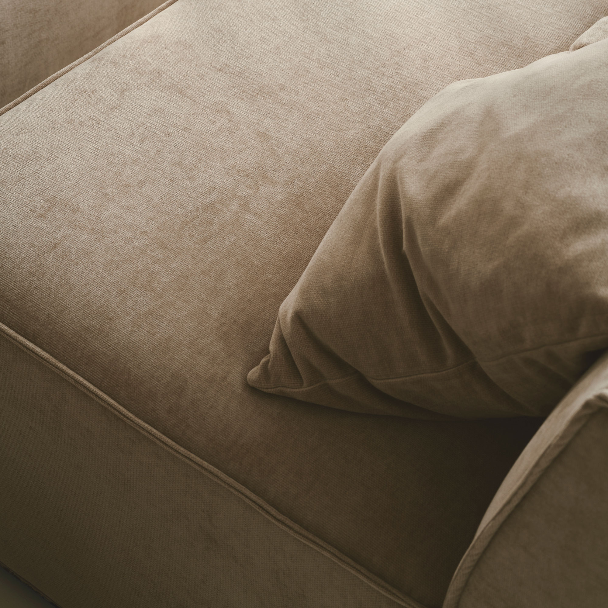 Dane, 1-Sitzer Modul Beige - Danny Cream - SOFACOMPANY