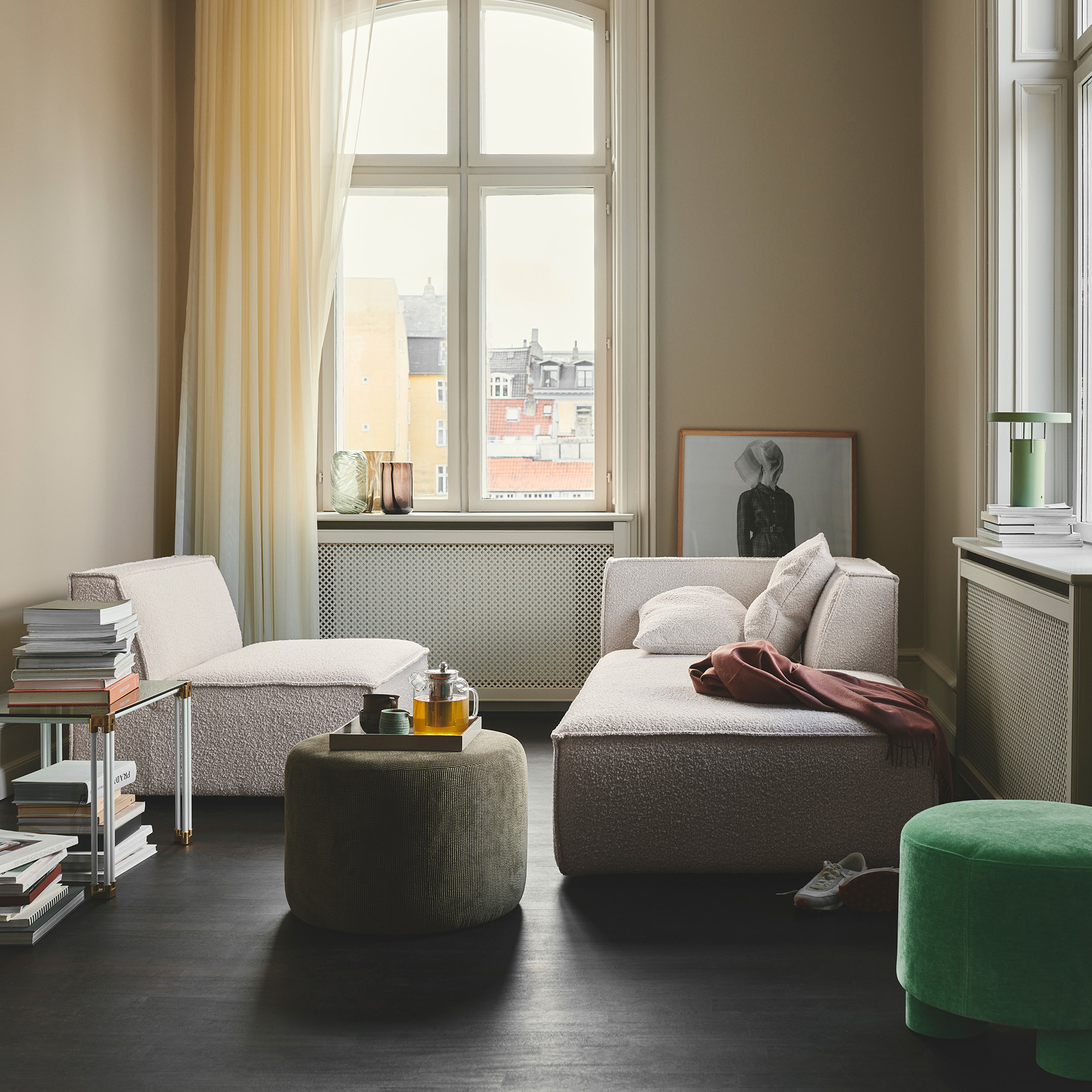 Puf til stuen fra SOFACOMPANY. Indret med bløde puffer | SOFACOMPANY