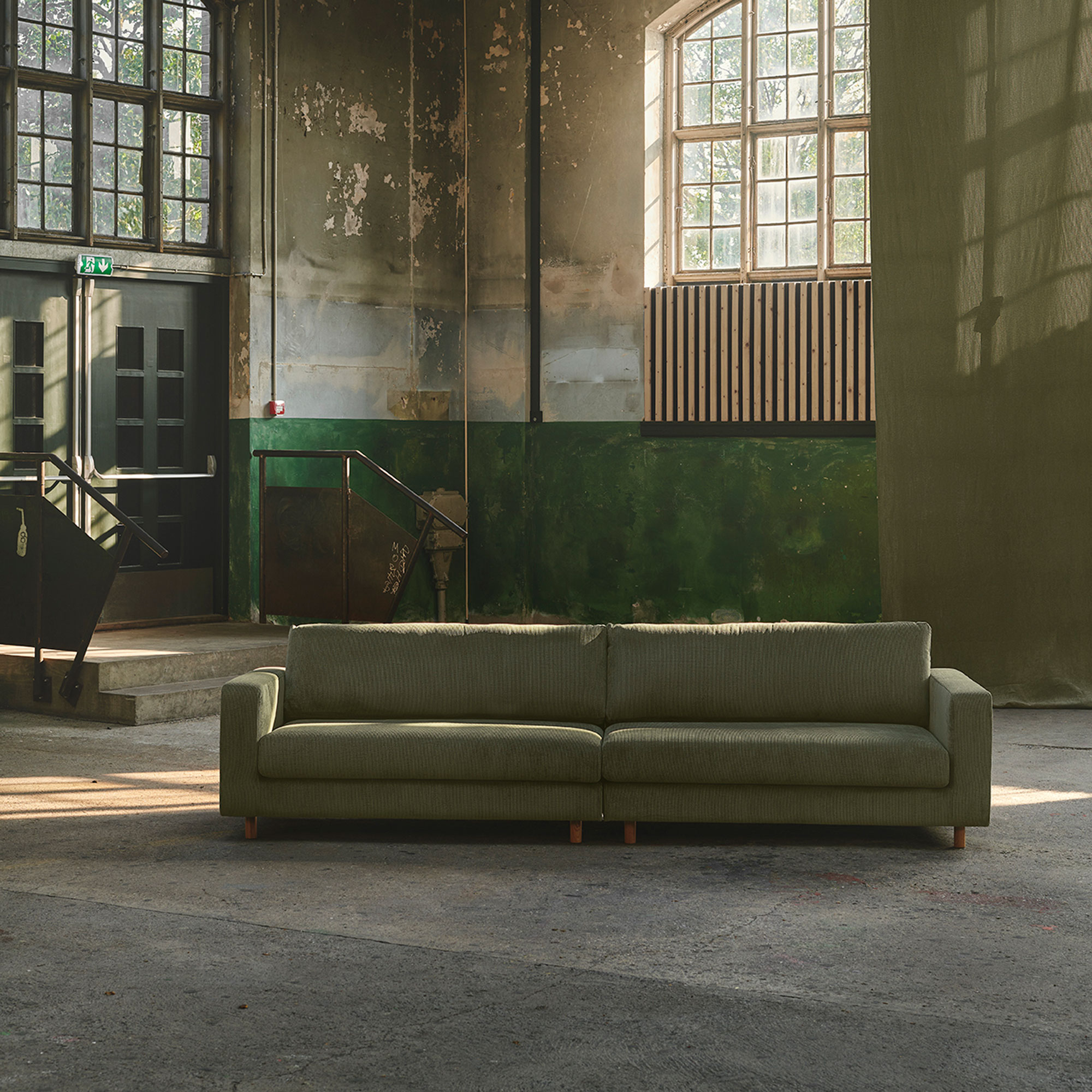 Sage green velvet sofa store