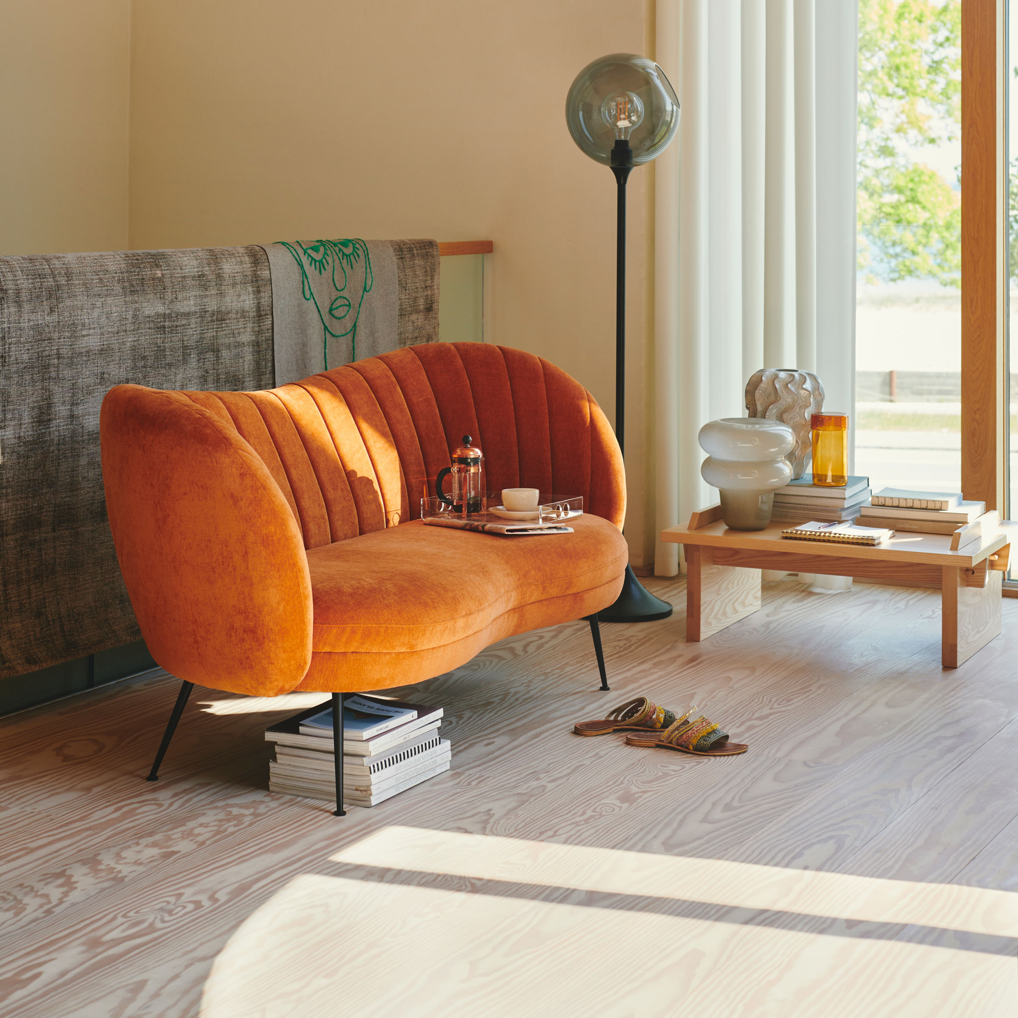 Flora 2 Sitzer Sofas Gelb Danny Amber SOFACOMPANY