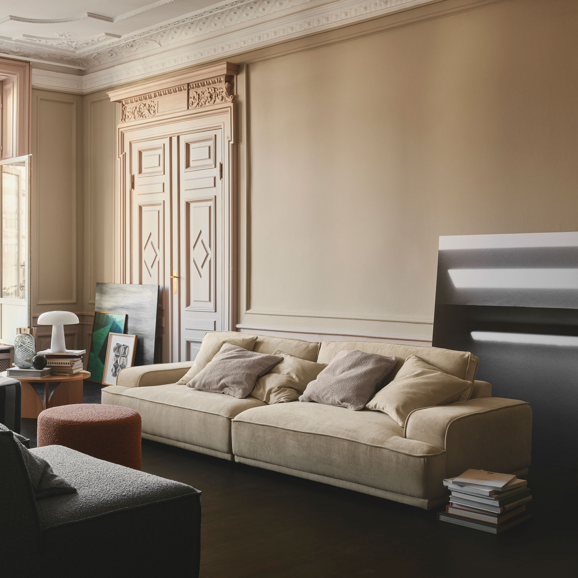 Leonora 3 sits soffa Sand - Form Cream - SOFACOMPANY