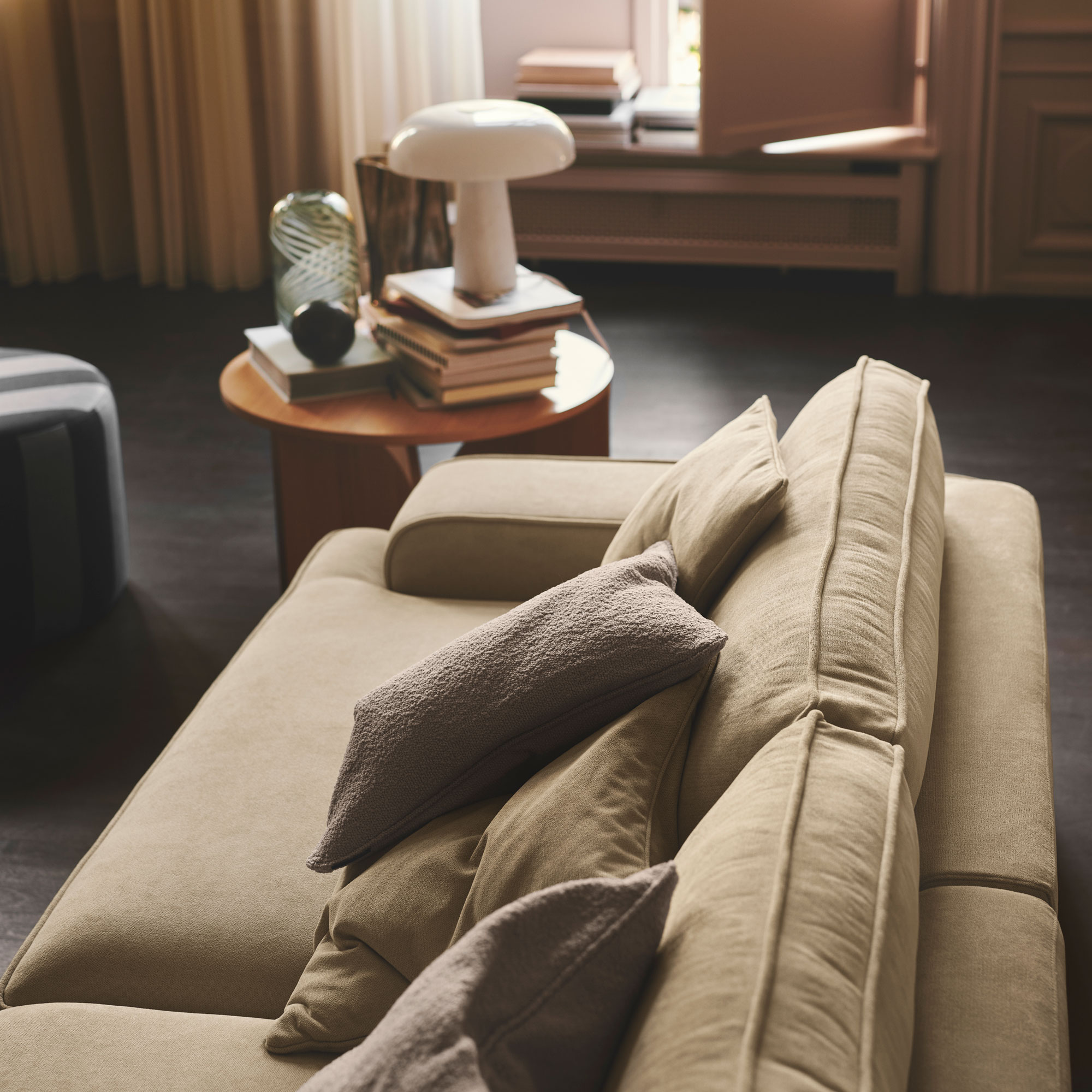 Leonora 3 Sitzer Sofas Beige Form Cream SOFACOMPANY