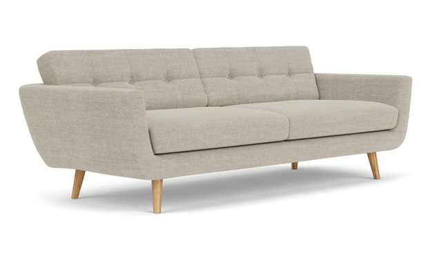 Vera 3-Sitzer Sofas Hellgrau - Vega Sand Dune - SOFACOMPANY