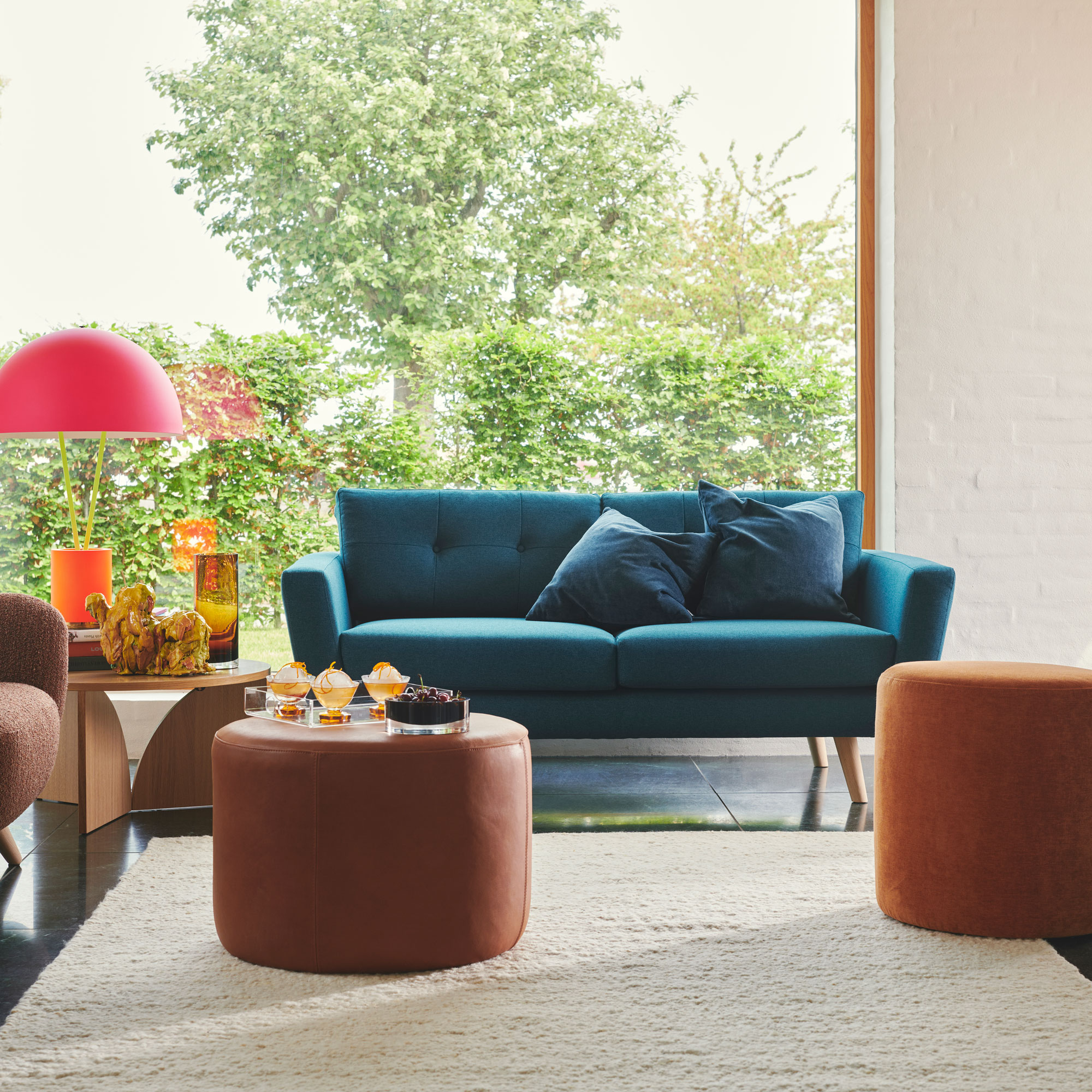 Vera 3 Sitzer Sofas Blau Olena Midnight Blue SOFACOMPANY