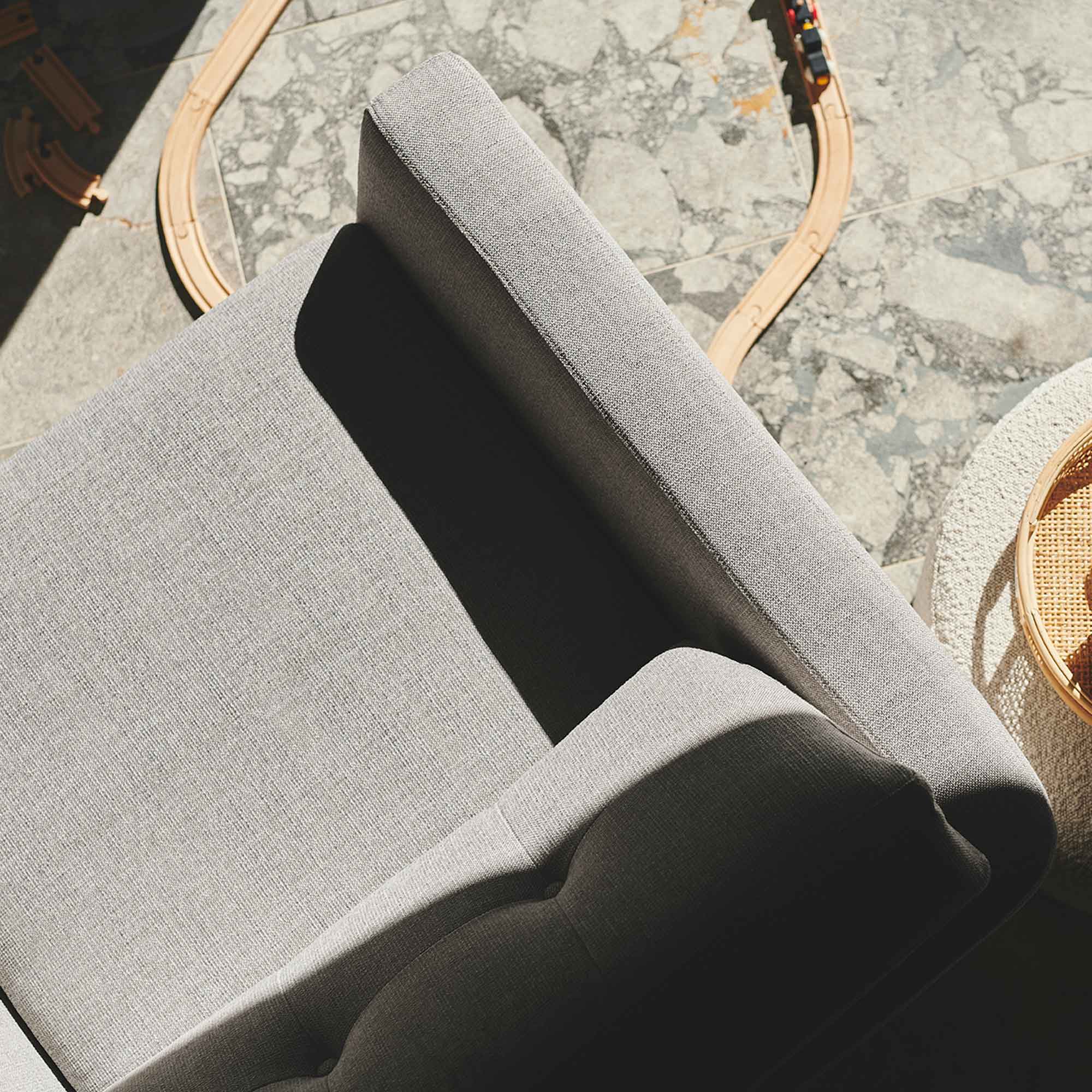 Vera Armchairs Gris-clair - Vega Sand Dune - SOFACOMPANY