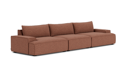 De modulaire zetel DAPHNE van SOFACOMPANY is een mega zachte loungezetel